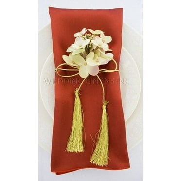 Wedding Linens Inc. (10pcs) 20'' x20" Satin Table Napkins for wedding ...