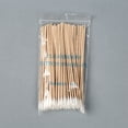 200Pcs 6-Inch Wooden Handle Single-Head Q-Tips Cotton Swabs, Stick ...