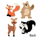 Big Dot of Happiness Stay Wild - Forest Animals - Bear Deer Skunk & Fox ...