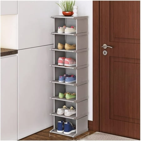 8 Tier Shoe Rack, Tall Shoe Rack, Versatile Shoe Shelf, Narrow Shoe ...