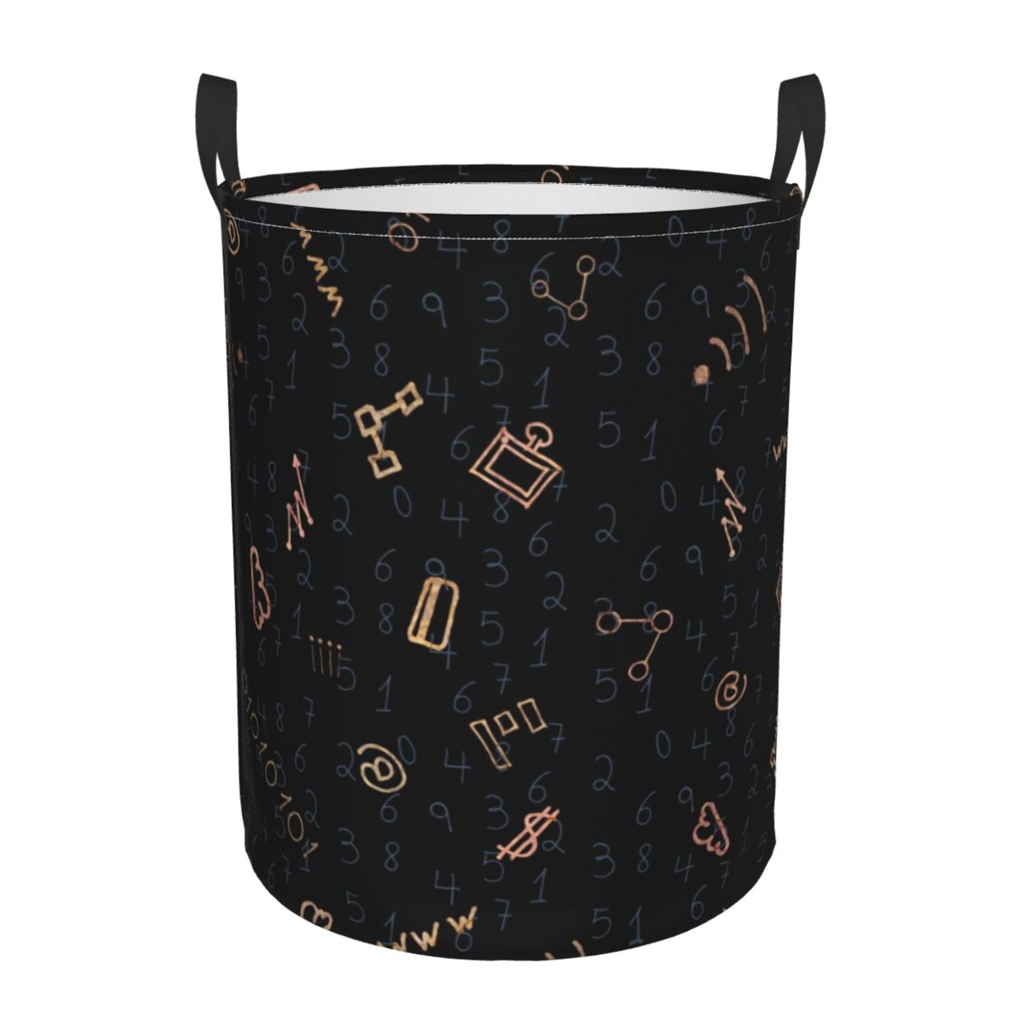 LNWH Laundry Basket, Mail Doodle Pattern Foldable Laundry Hamper With ...