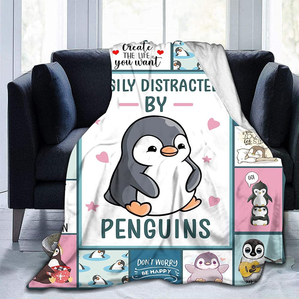 Click here for Iguohao Penguin Blanket Lightweight Ultra Soft Fla... prices