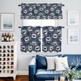 Art Country Kitchen Curtains Set for Windows, Vintage Retro Red Dark ...