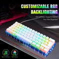 MK21 60% Mechanical Keyboard Wired with Hot Swap Red Switch, 19 RGB ...