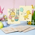 1 Set Unfinished Wood DIY Painting Pendant Decoration Hemp Rope Easter ...