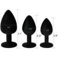 Anal Sex Trainer 3pcs Silicone Jeweled Butt Plugs Anal Sex Toys Kit For