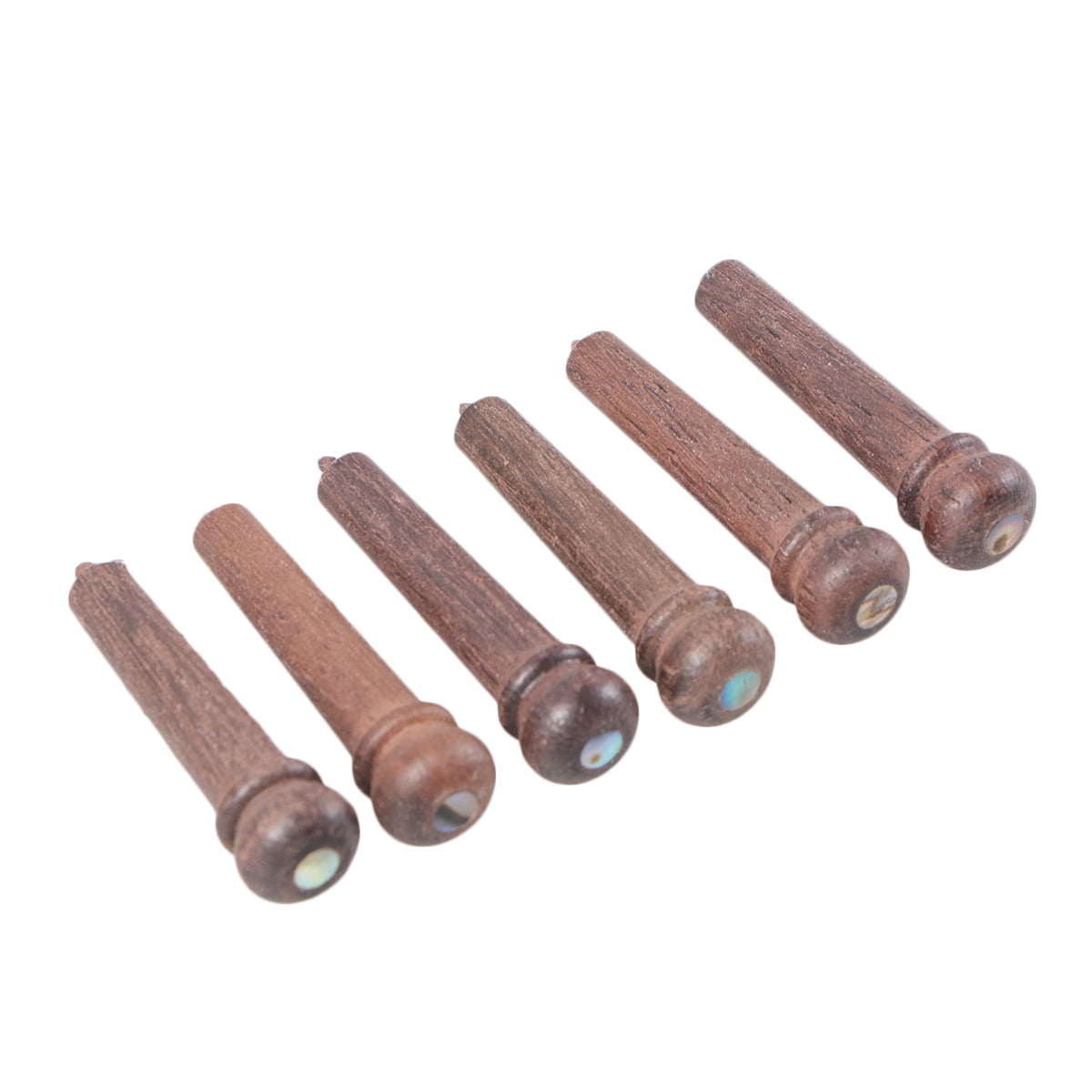 SWETRACE Acoustic Guitar Bridge Pegs 6Pcs Set for Guitarists in Brown ...