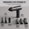 Handheld Air Duster & Mini Vacuum Cleaner Combo with 6 Attachments ...