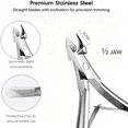 EXLEAF 5 Packs Cuticle Trimmer,Cuticle Nippers Professional Stainless ...