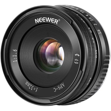 32mm F/1.6 Manual Focus Prime Fixed Lens Large Aperture Wide Angle Lens ...