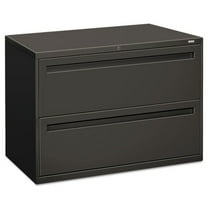 HON 2 Drawers Lateral Lockable Filing Cabinet, Charcoal - Walmart.com