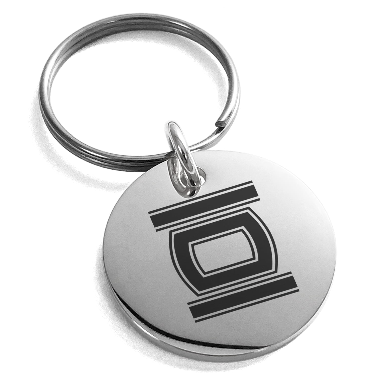 Stainless Steel Letter O Initial Empire Monogram Engraved Small ...