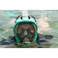 Ocean Reef Aria QR+ Full Face Snorkeling Mask (Teal, Small/Medium ...