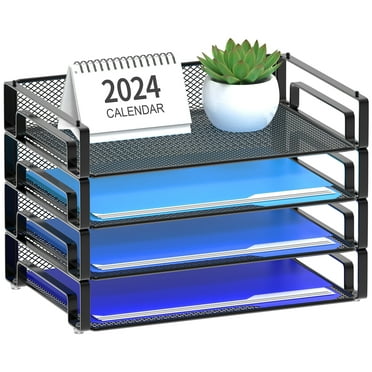 Stackable Acrylic Paper Trays, 12" x 12", 4pk, Clear - Walmart.com