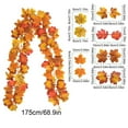 Artificial Maple Leaf Rattan Holiday Stair and Door Decoration, Autumn ...