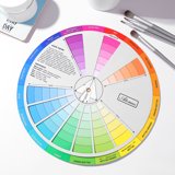 Gradient Color Wheel Learning Paper Standard Card Watercolor Colour ...