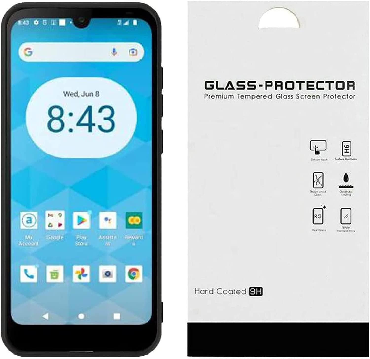 For Blu View 2 B131DL B130DL 2x Tempered Glass Screen Protector ...