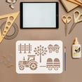 1pc PET Hollow Out Drawing Painting Stencils for Scrapbook Photo Album ...