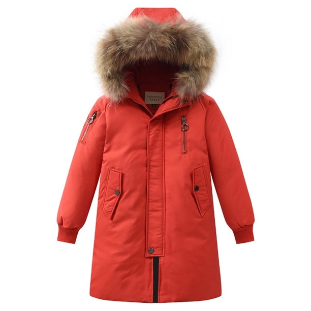 XZNGL Kids Winter Coats Boys Kids Girls Boys Hooded Down Coats Winter ...