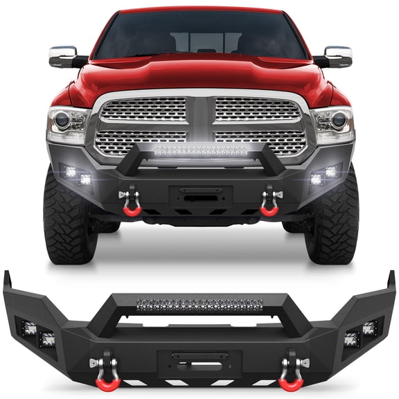 Vijay Compatible with 2015-2016-2017-2018 RAM 1500 Rebel Front Bumper ...