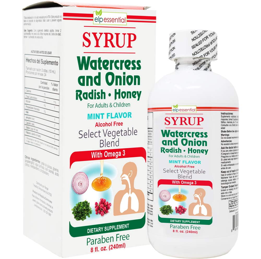 Syrup ELP ESSENTIAL de rábano con berros y cebolla, miel, 240 ml ...