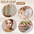 Uxcell 200Pcs Sheet Gold Leaf Sheets 3.3"x3.7" Booklet Paper Silver ...