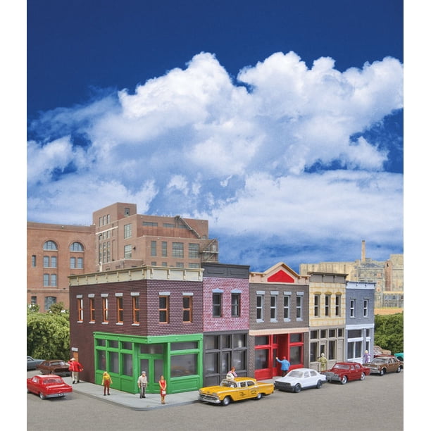 walthers cornerstone n scale building/structure kit merchant's row i ...