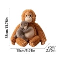 Punch Monkey Plush Baby Macaque Punch Plush Toy Punch Monkey Stuffed ...