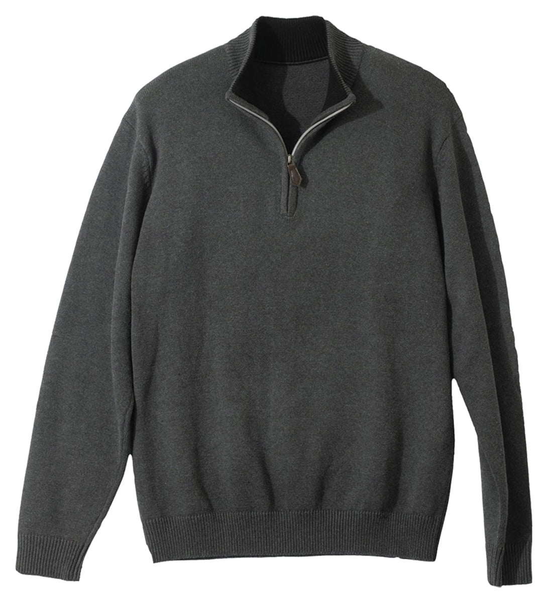 Edwards Garment Men's Quarter-Zip Cotton Blend Sweater, Style 712 ...