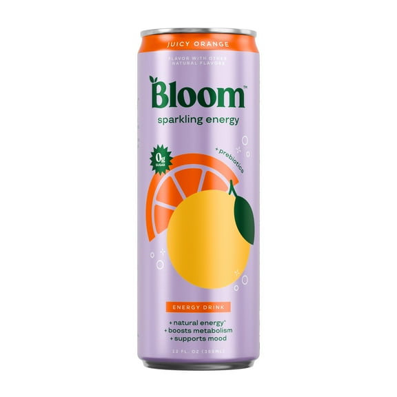 Bloom Nutrition Sparkling Energy Drink, Crisp Apple, 12 fl oz Single ...