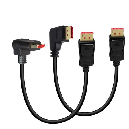 Right Angle Displayport 1.4 Cable Right/Downward Displayport Cable ...