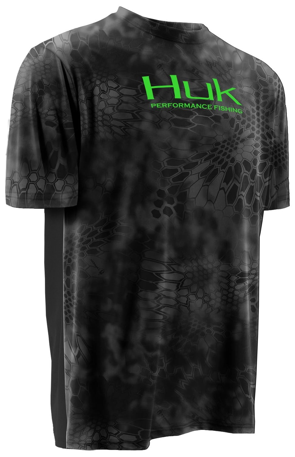 HUK H1200024TY2M Huk Kryptek Icon Short Sleeve Shirt, Typhon/Neon Green ...