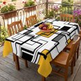 Abstract Geometric Line Table Cloth 60x84in, Waterproof Rectangle ...