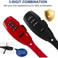 2 Pack Adjustable Zip Tie Lock with 3-Digit Combination for Helmet ...