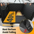 MY Convertible Back Seat Extender for Dogs, Hard Bottom Dog Car Seat ...