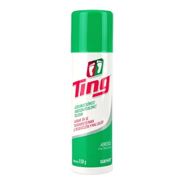 Talco desodorante Ting para el pie de atleta y mal olor 160 g | Walmart ...