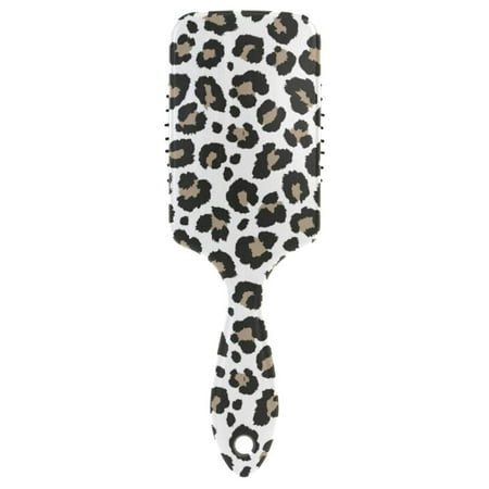 Leopard Cheetah Print Hair Brush Plastic Detangling Brushes Natural ...