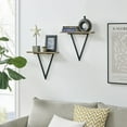 Danya B. Contemporary Decorative Triangle Accent Wall Shelf Set of 2 ...