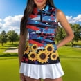 Aplkyhs Patriotic Sunflower Star Matching Couple Sport Shirts ...