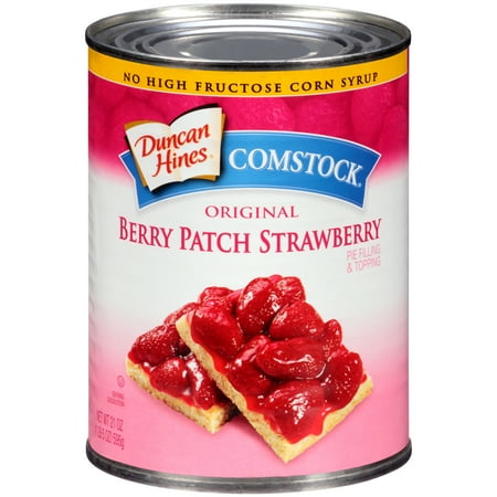 Comstock Premium Strawberry Pie Filling Or Topping, 21 oz - Walmart.com