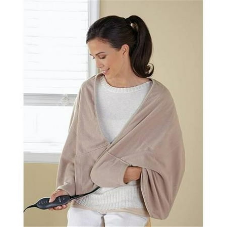 Sunbeam Heated Wrap | Soft Fleece, 4 Heat Settings, Sand - Walmart.ca