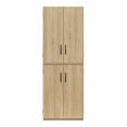Mainstays 72" 4-Door Storage Cabinet, Natural - Walmart.com