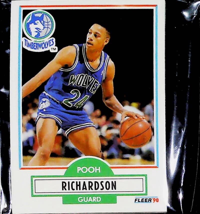 1990-91 Fleer NBA Minnesota Timberwolves Team Set (Hand Collated) of 7 ...
