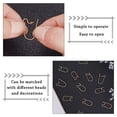 100Pcs Brass Hoop Earring Findings Kidney Ear Wire Long-Lasting Plated ...