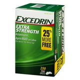 Excedrin Extra Strength Pain Reliever Caplets, 250 Ct HSA/FSA Eligible ...