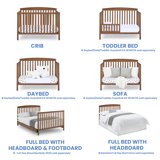 Delta Children Hanover 6-in-1 Convertible Baby Crib, Chestnut - Walmart.com