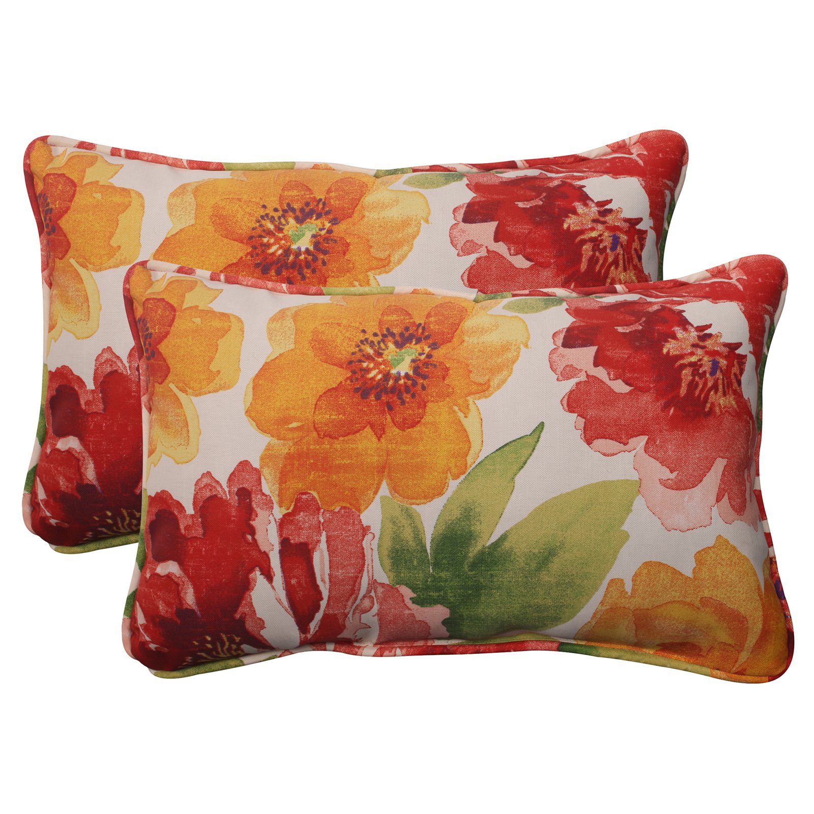 Pillow Perfect Primrose Floral 18 5 X 11 5 In Rectangle Throw Pillow Pillow Perfect Primrose Floral 18 5 X 11 5 In Rectangle Throw Pillow