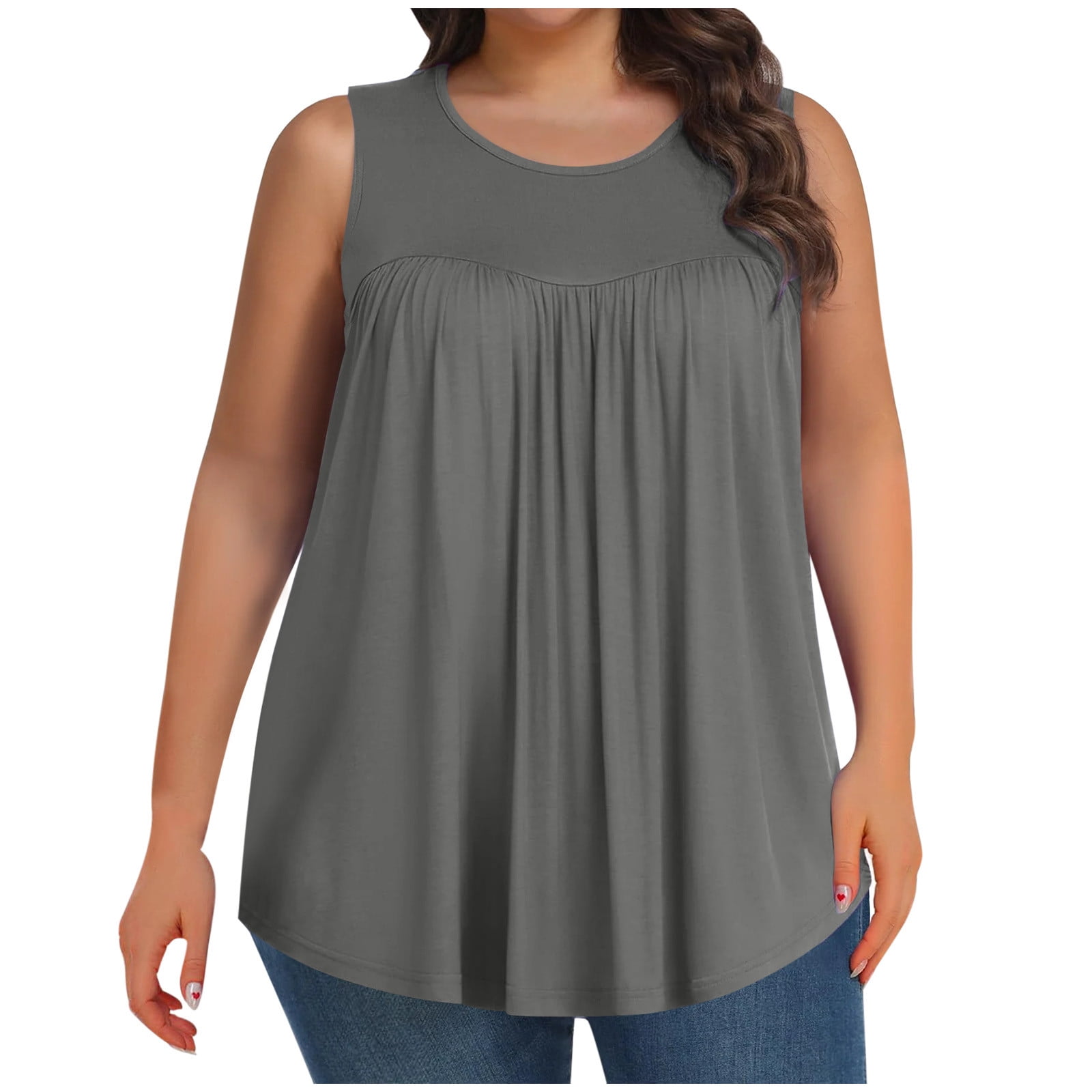 Click here for Faiwad Tank Tops For Women Summer Plus Size Loose... prices