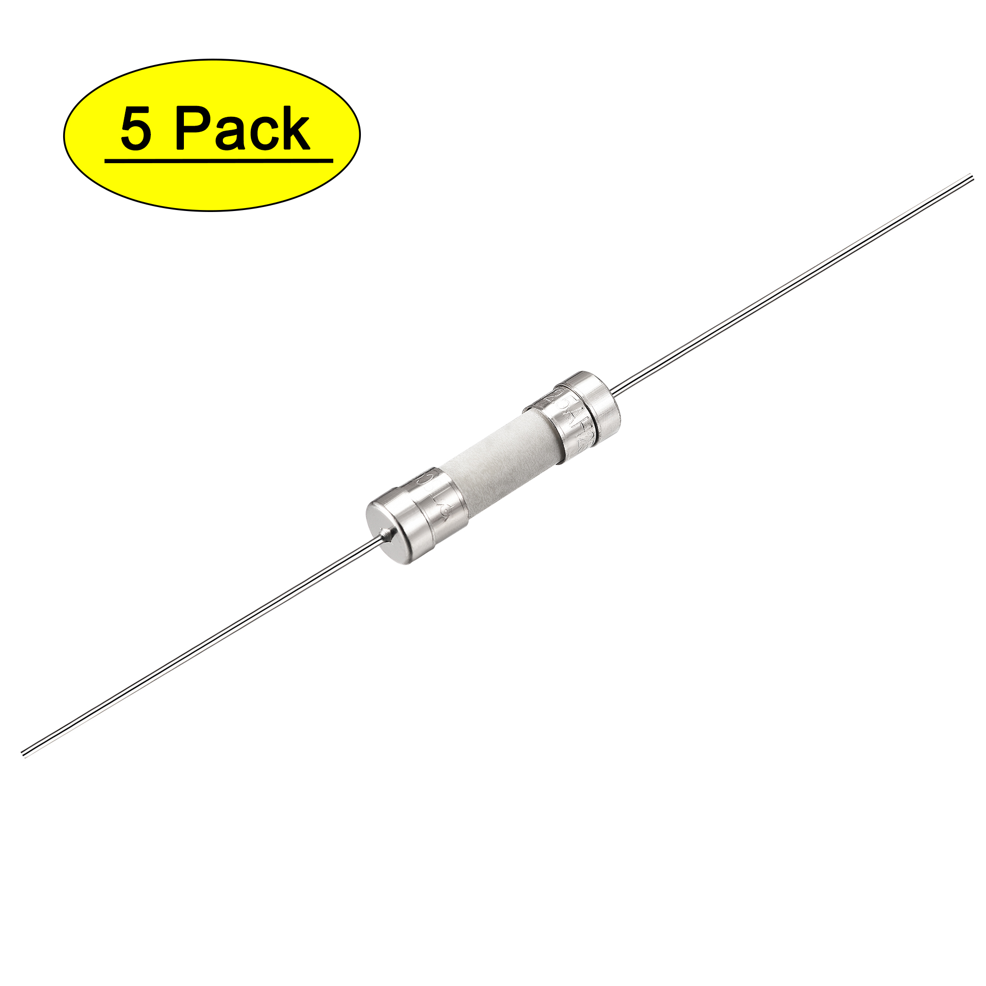 Slow Blow Fuse Time Delay Lead Wire Ceramic Fuses 5mm x 20mm 250V T2.5A ...