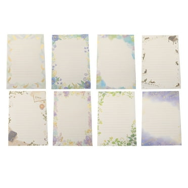 "Floral Decorative Stationery Set - 8.5"" x 11"" Letter Writing Paper ...